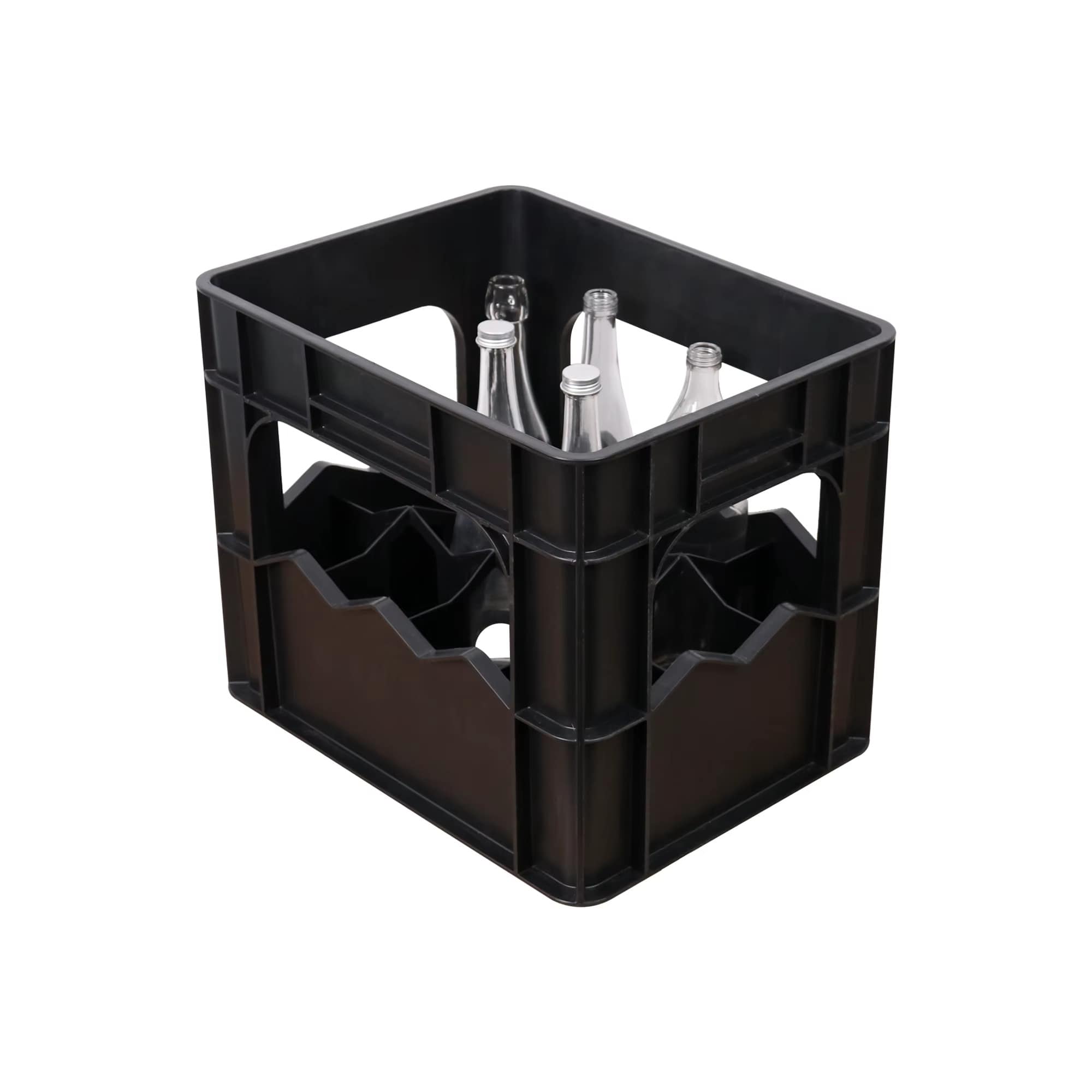 Black milk crate wholesale 12 bottles, milk crates & Factory Price
