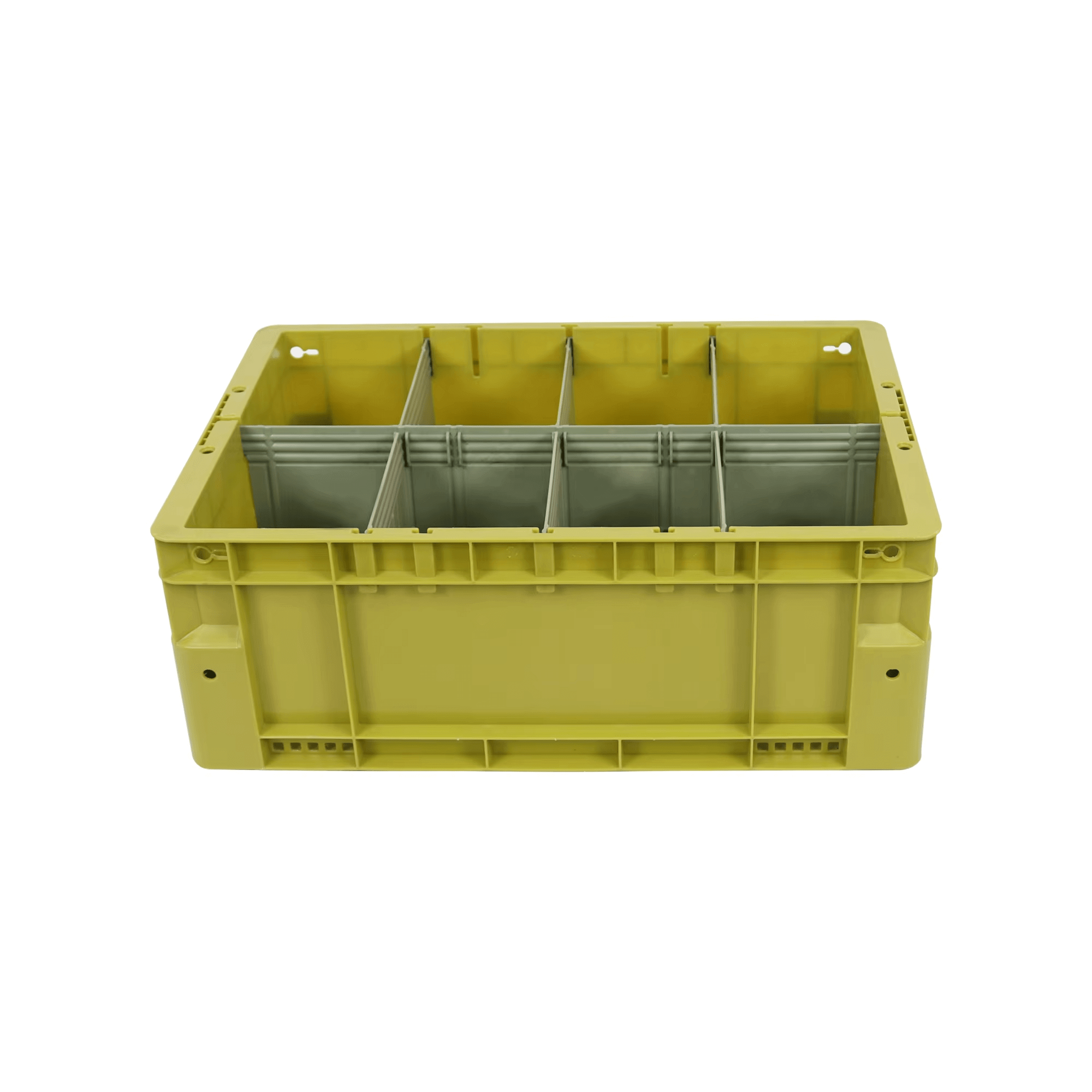 Plastic crate with dividers , modular storage box - plastic-crates.com